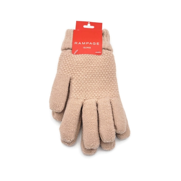 Rampage | Accessories | Nwt Rampage Soft Pink Tight Knit Winter Gloves ...
